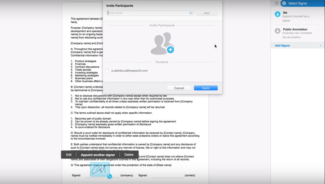 KeepSolid Sign: precios, funciones y opiniones